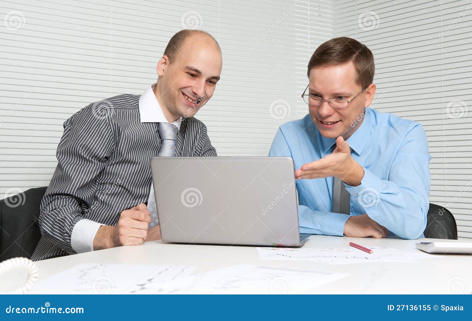 Two business men stock image. Image of business, boss - 27136155