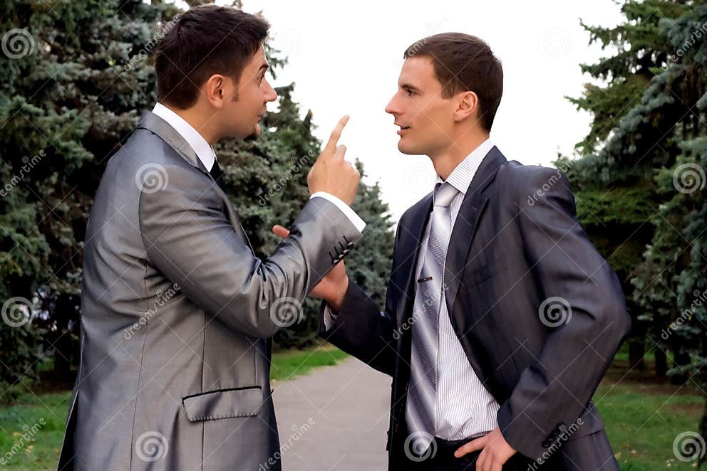 Two business men arguing stock photo. Image of arguing - 16443030