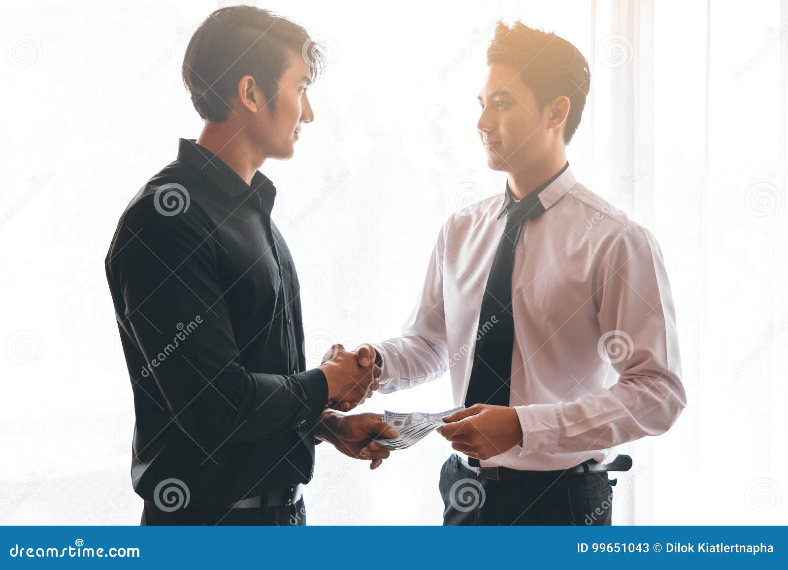 Two business man dealing stock image. Image of agreement - 99651043
