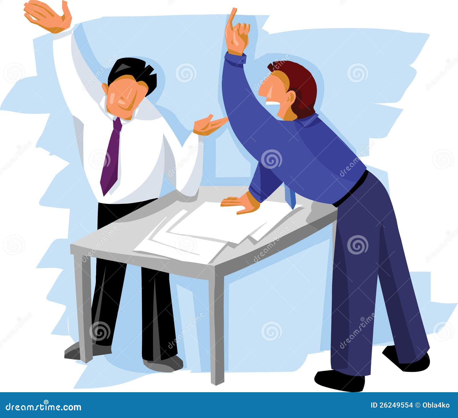 Two Business Men Discussing Stock Vector - Illustration of marketing ...