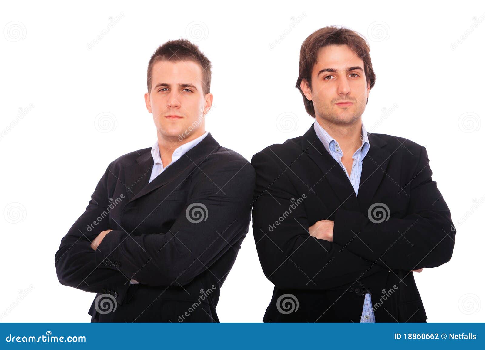 Two business men portrait stock photo. Image of mature - 18860662