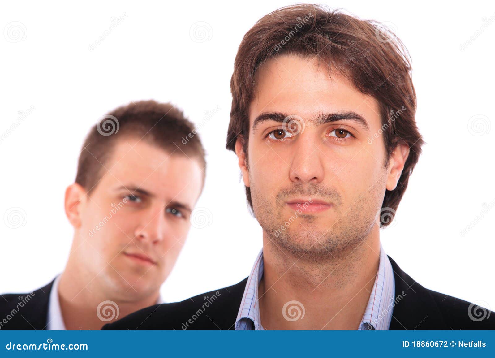 Two business men portrait stock photo. Image of confidence - 18860672