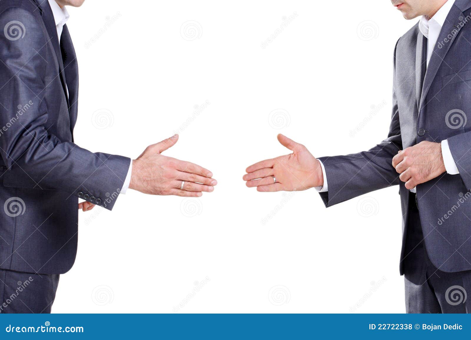 Two Business Men Ready for a Handshake Stock Photo - Image of finance ...