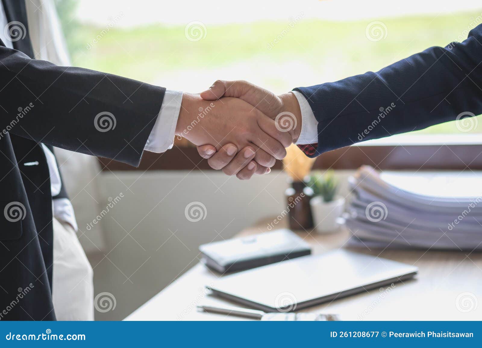 Two Business Men Shake Hands for Business Cooperation Stock Image ...