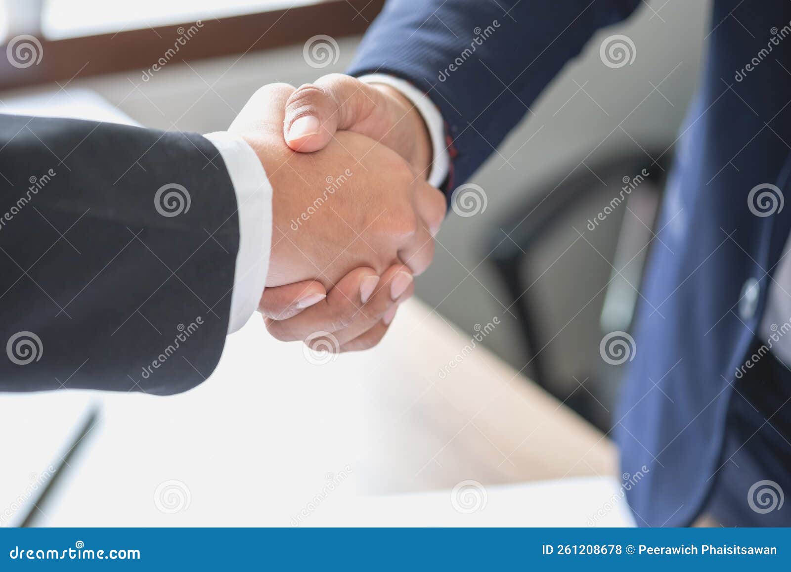 Two Business Men Shake Hands for Business Cooperation Stock Photo ...