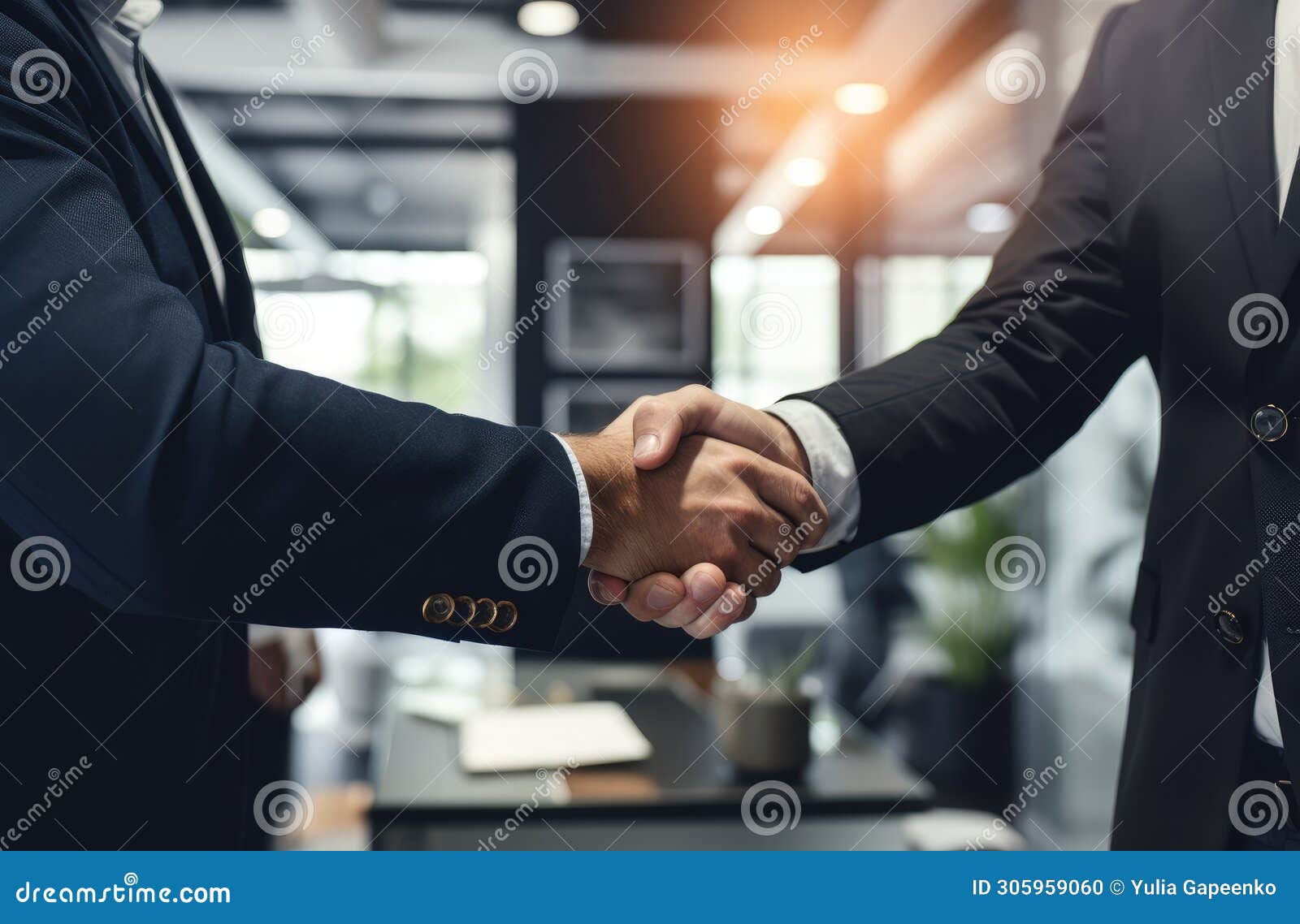 Two Business Men Shake Hands in the Office Stock Photo - Image of shake ...