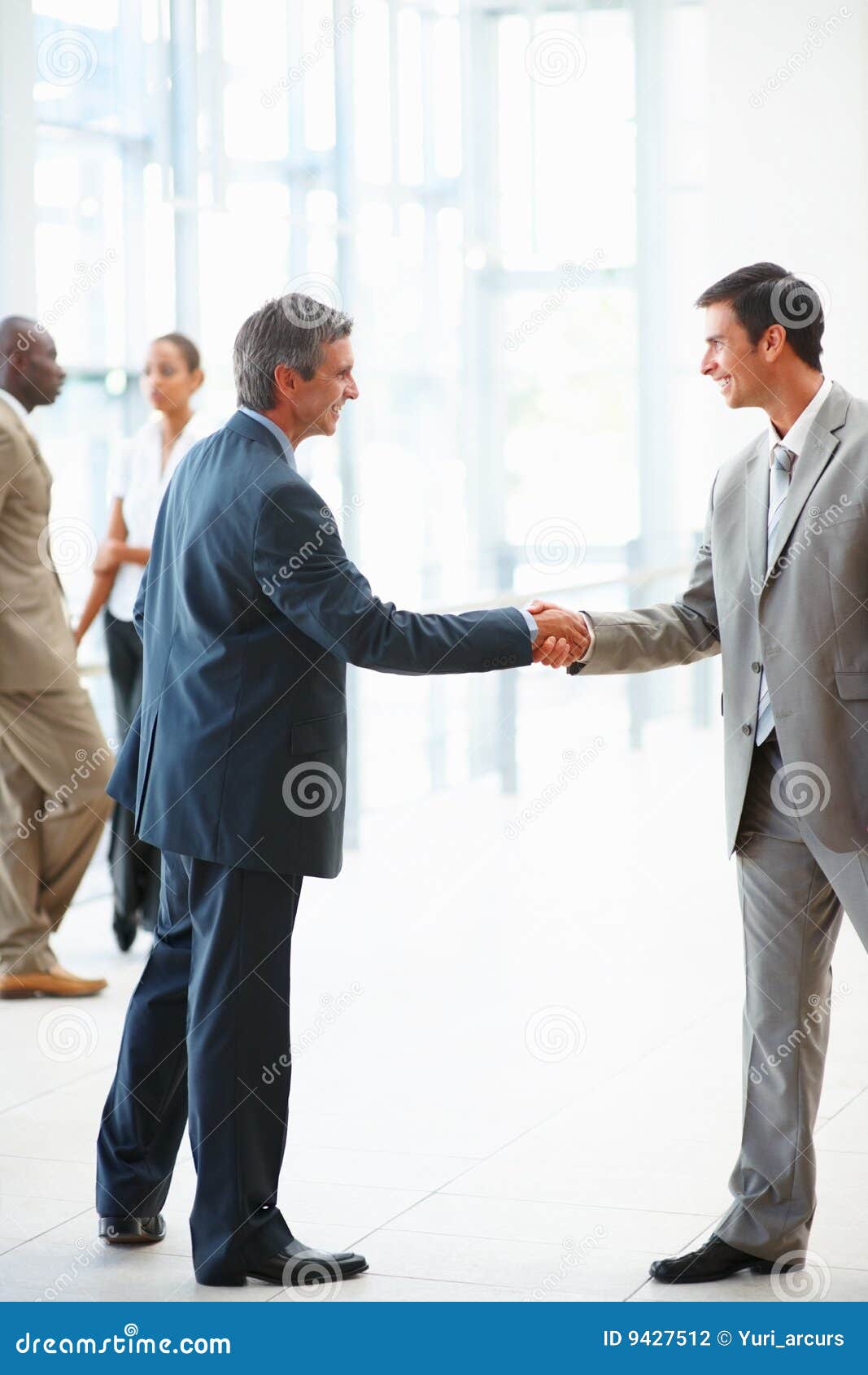 Two Business Men Shaking Hands Stock Photo - Image of deal, office: 9427512