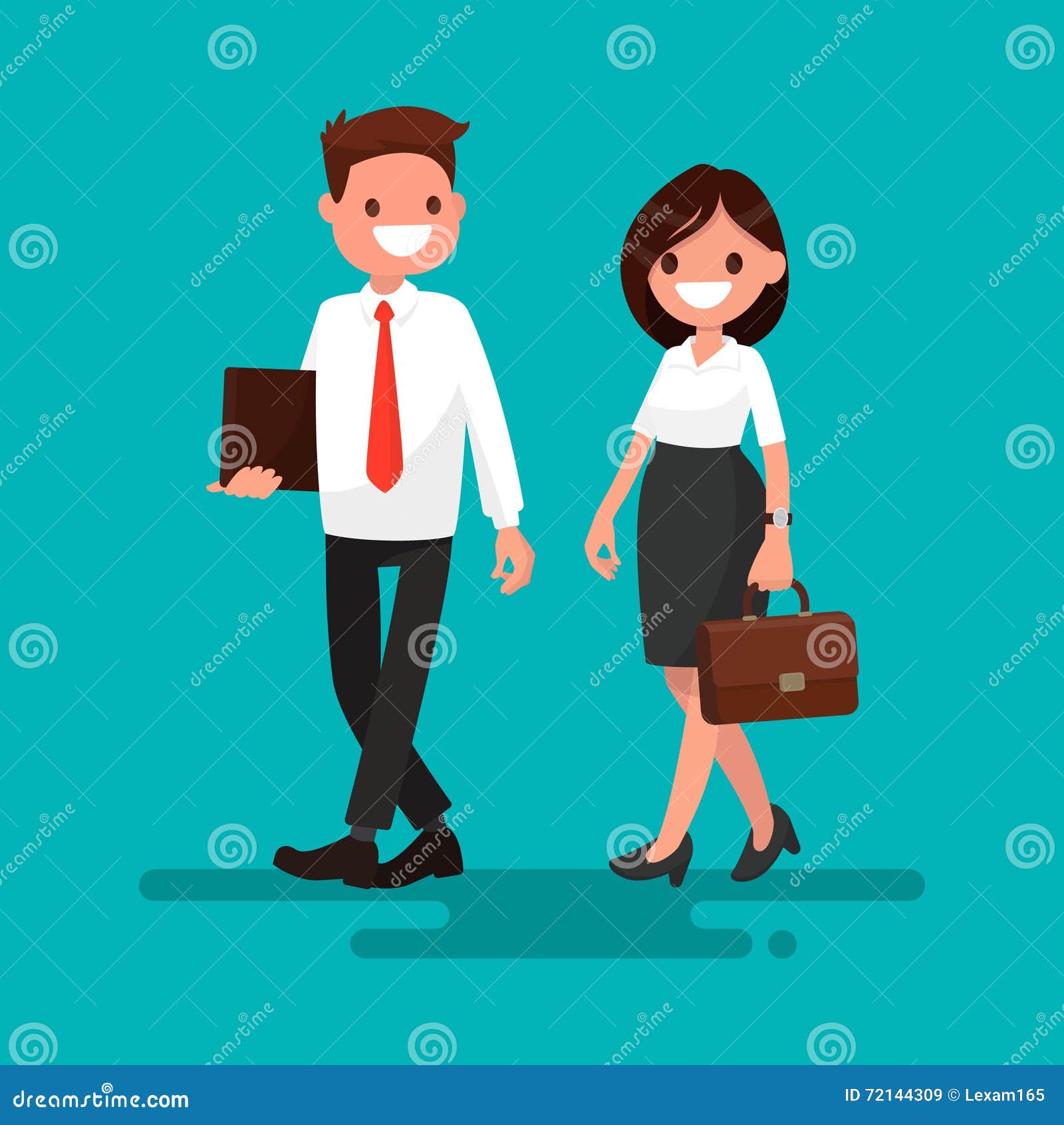 Business Partner Cartoon Illustration. Professional Businessman And ...