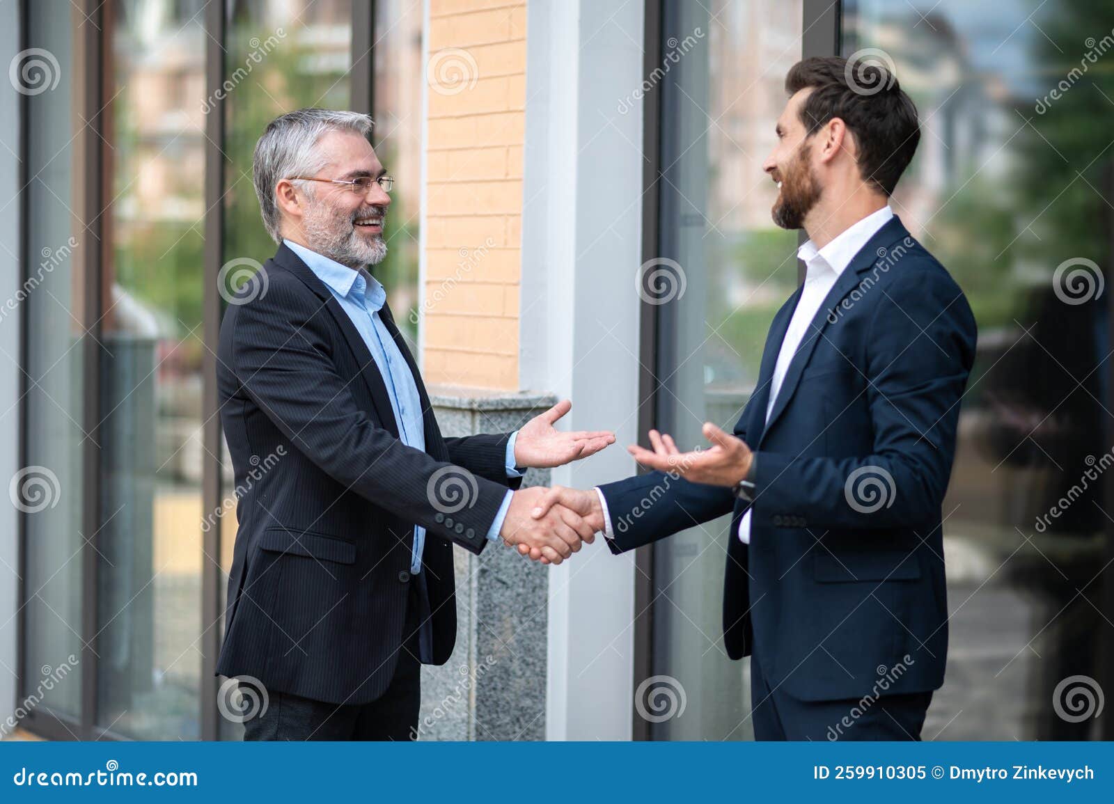 Two Business Partners Having Negotiations Stock Image - Image of ...