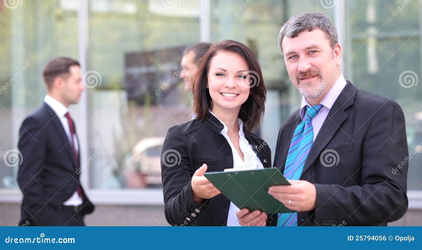 Two Business Partners Planning Work Stock Photo - Image of collar ...