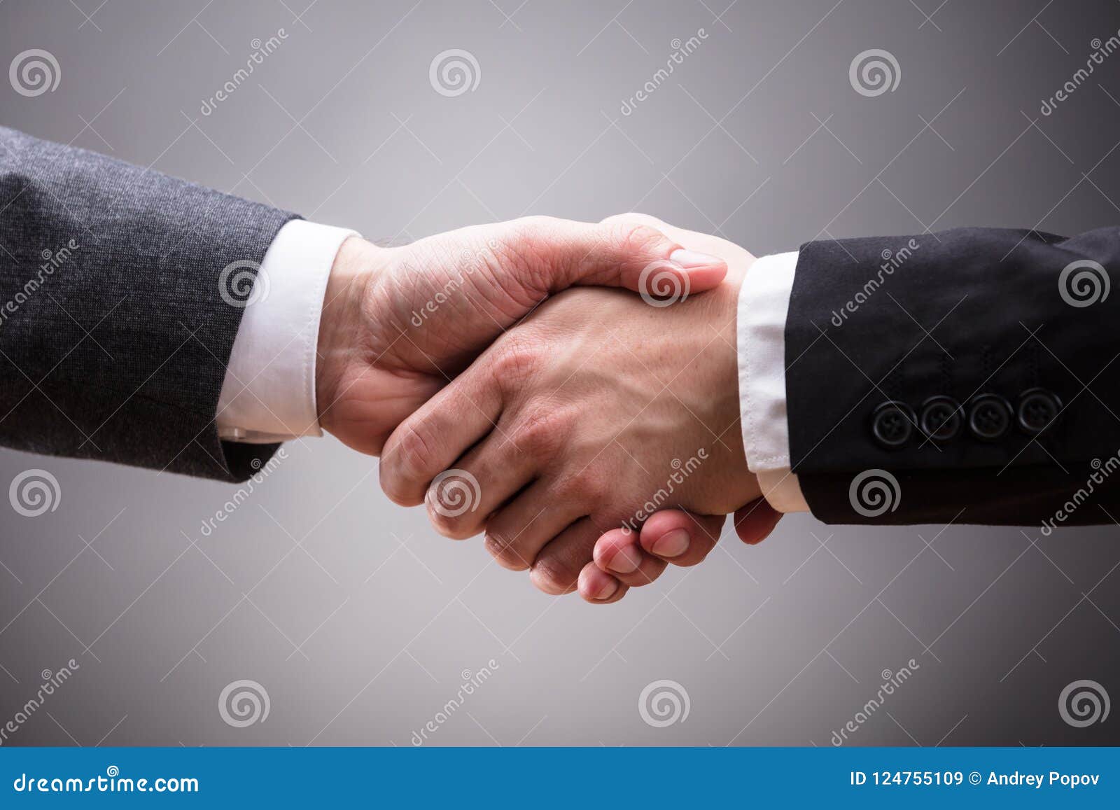 Two Business Partners Shaking Hands Stock Image - Image of colleague ...