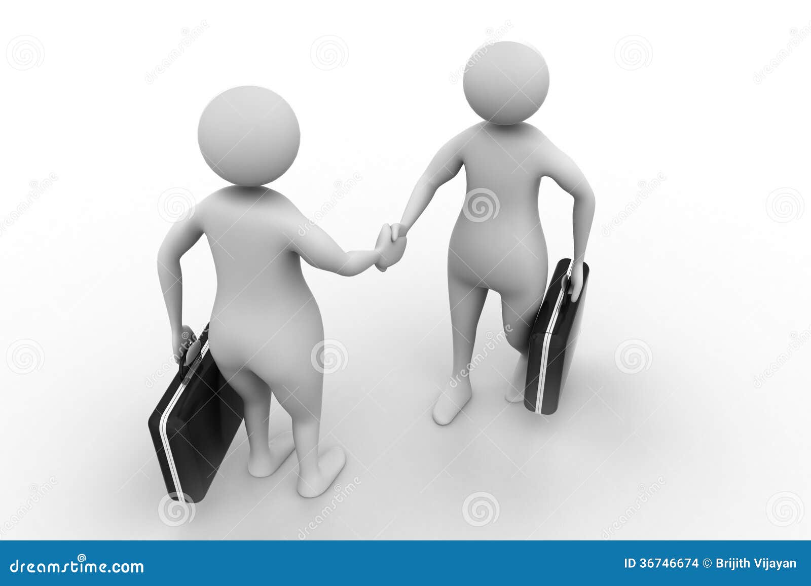 Two Business People Communicate Together Stock Illustration ...