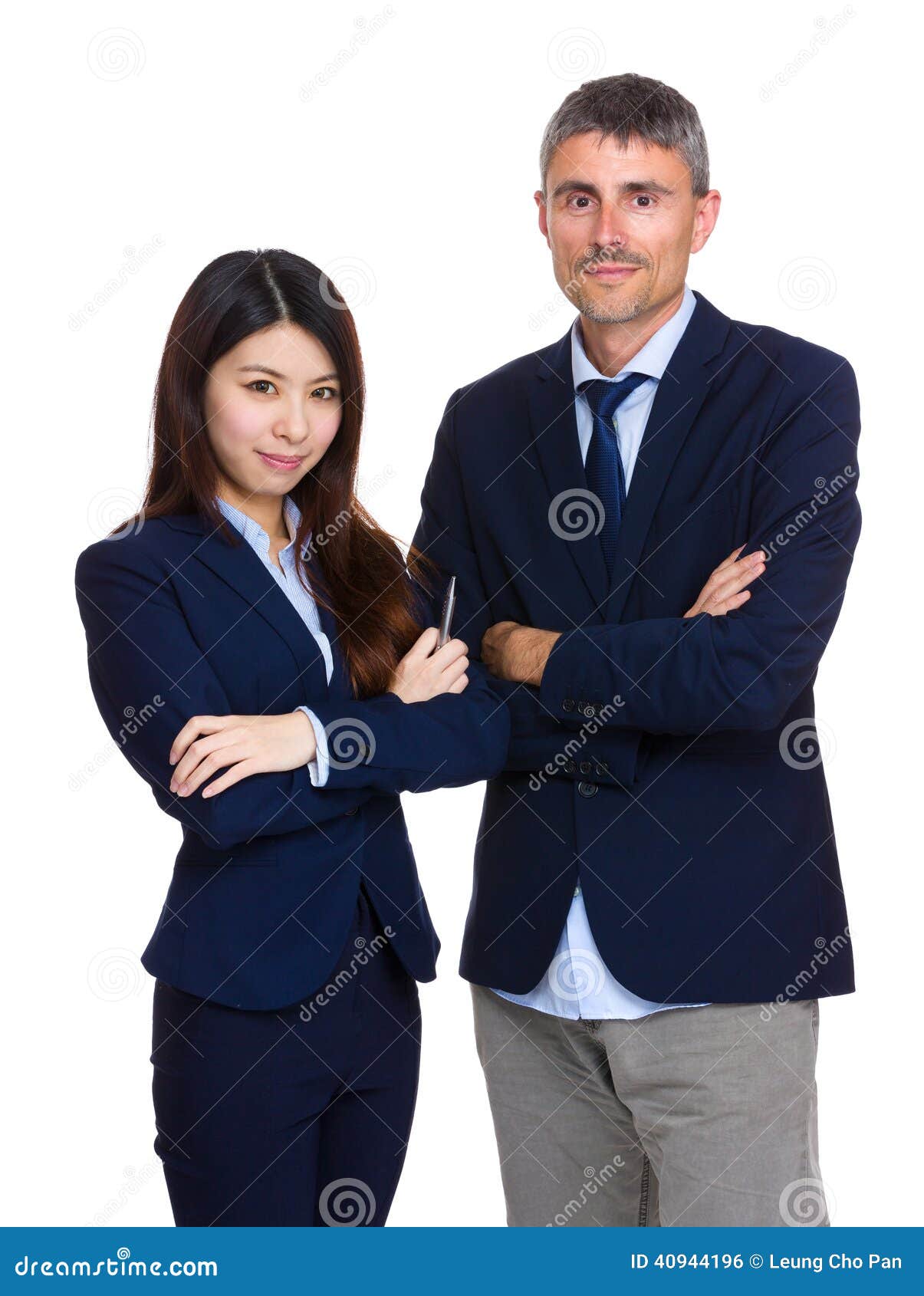 Two Business People with Different Ethnicities Stock Photo - Image of ...