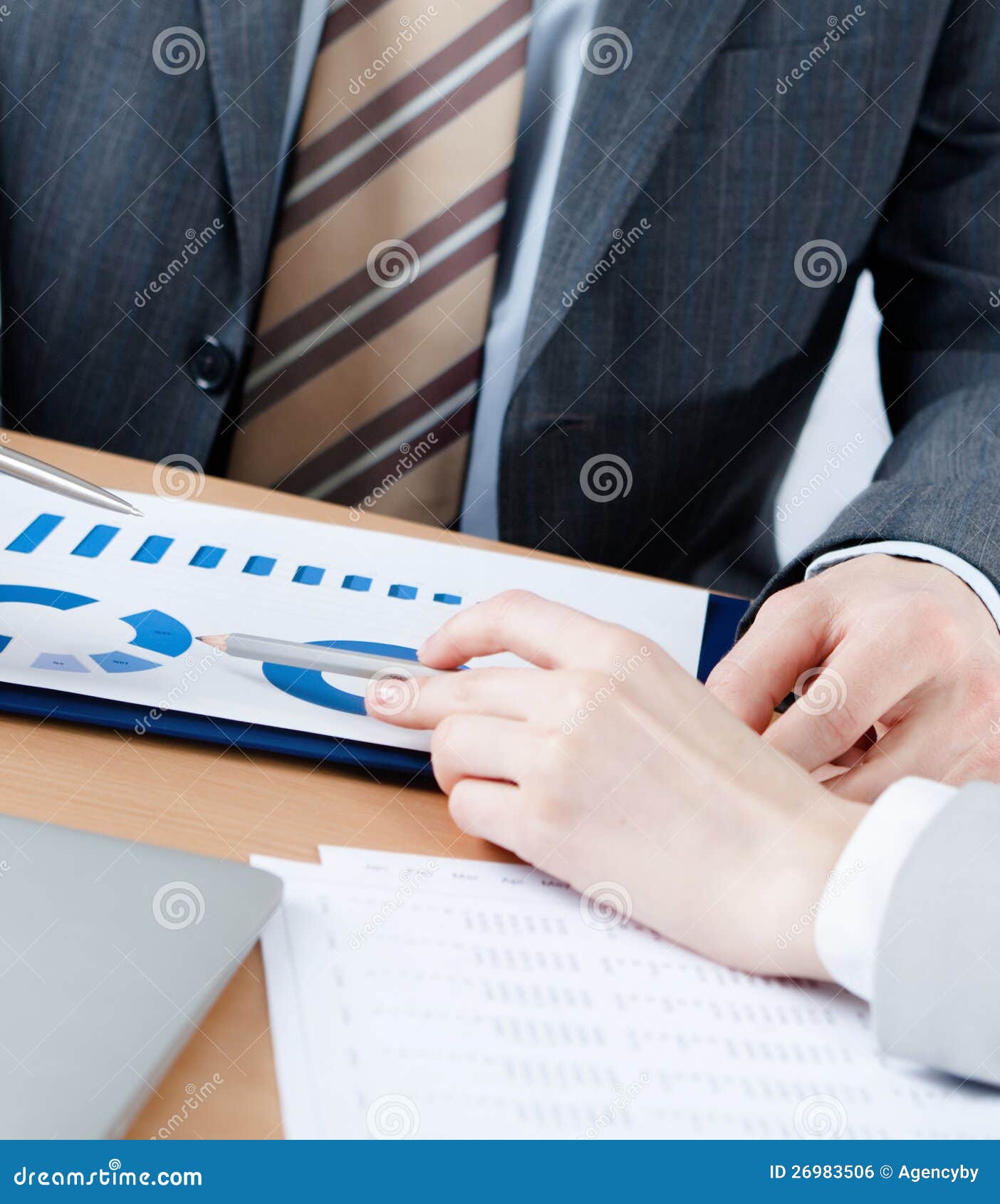 Two Business People Discuss Current Issues Stock Photo - Image of ...