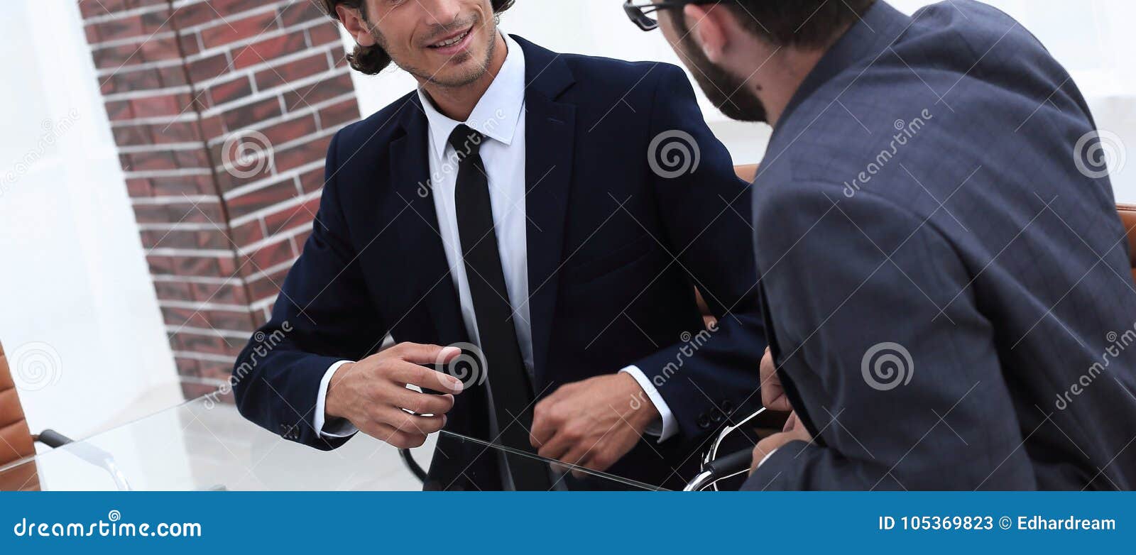 Two Business People Discuss the Problem Stock Image - Image of ...