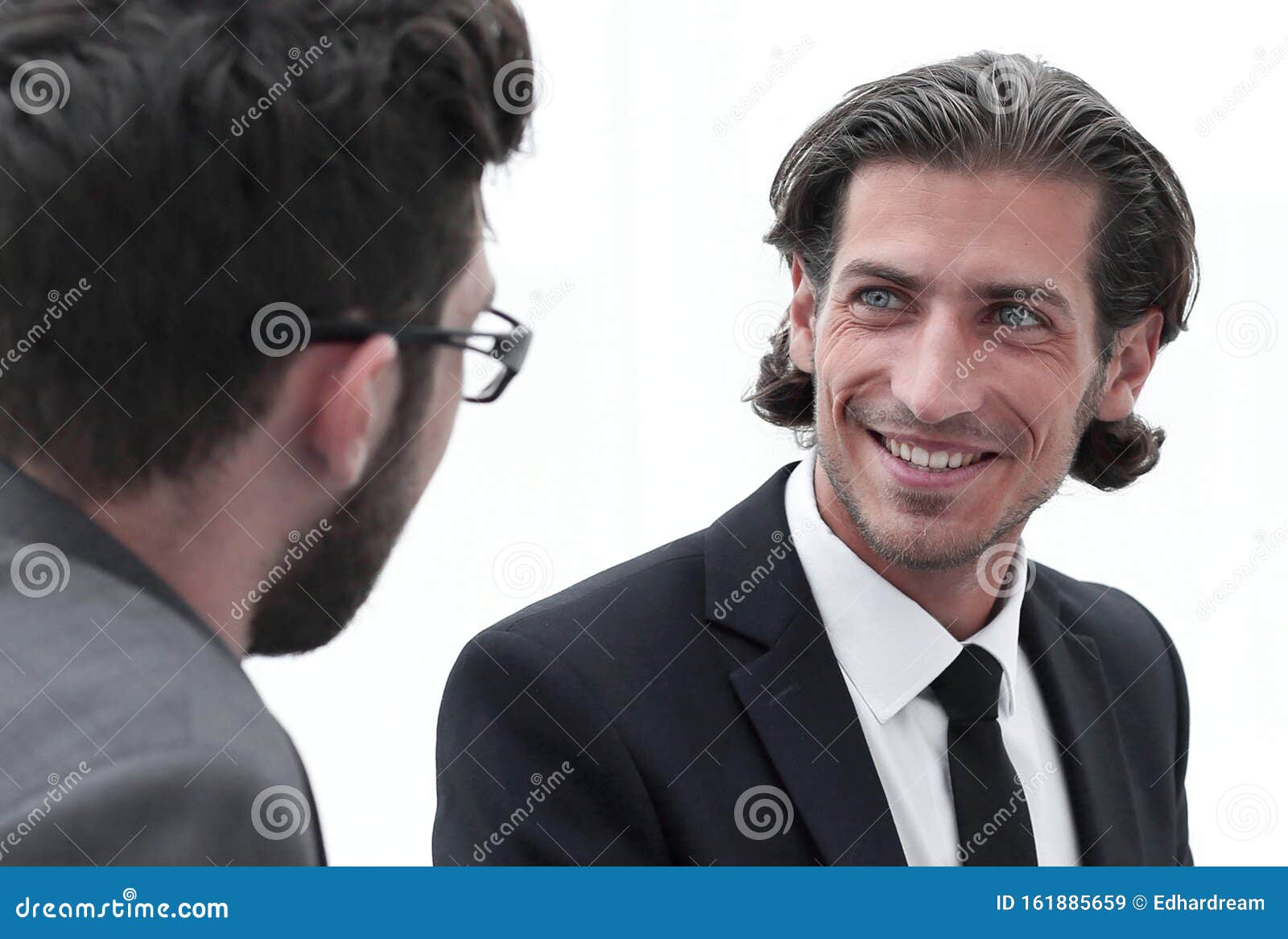 Two Business People Discuss the Problem Stock Image - Image of ...