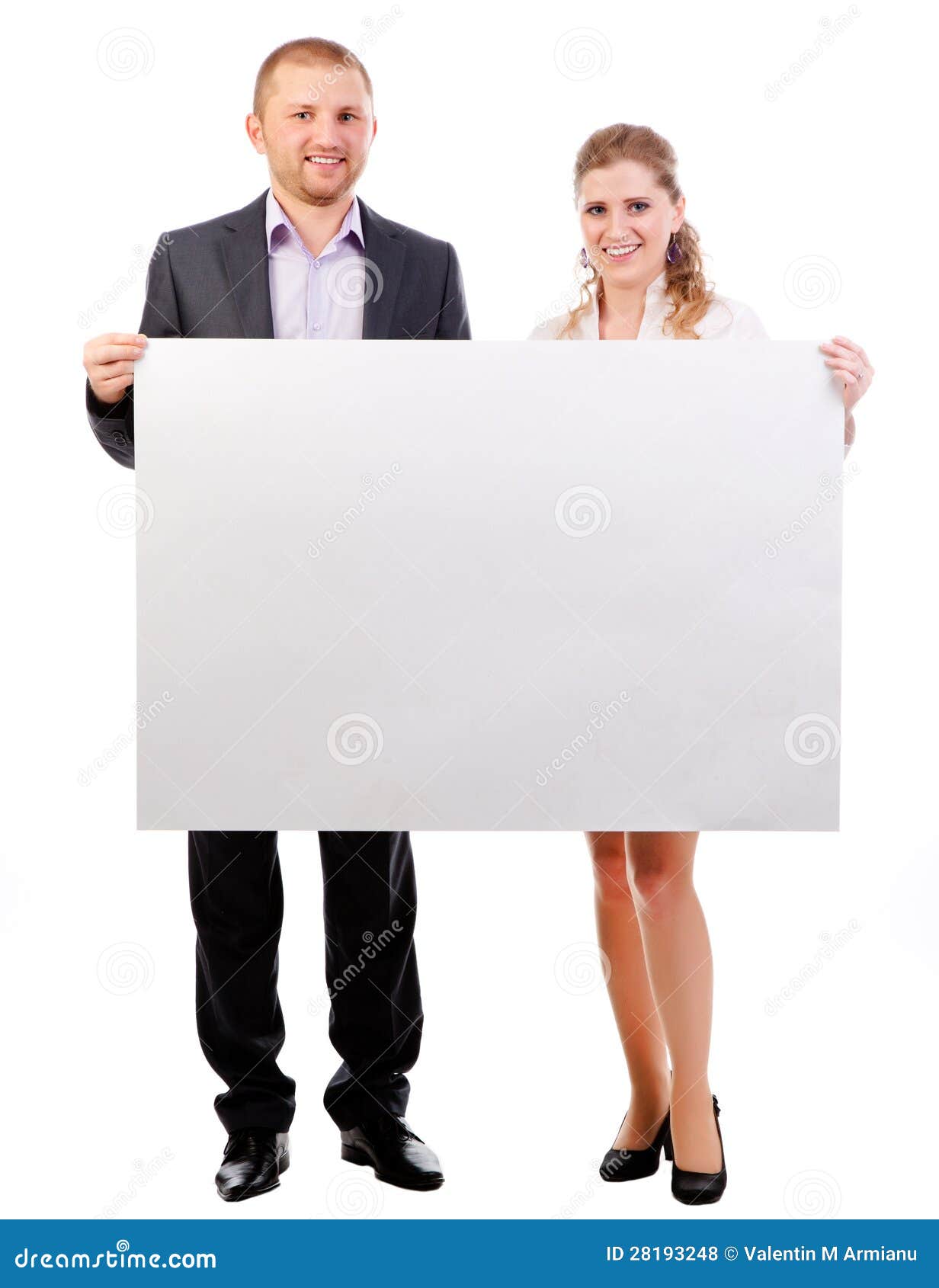 Man Holding Banner Royalty-Free Stock Photography | CartoonDealer.com ...