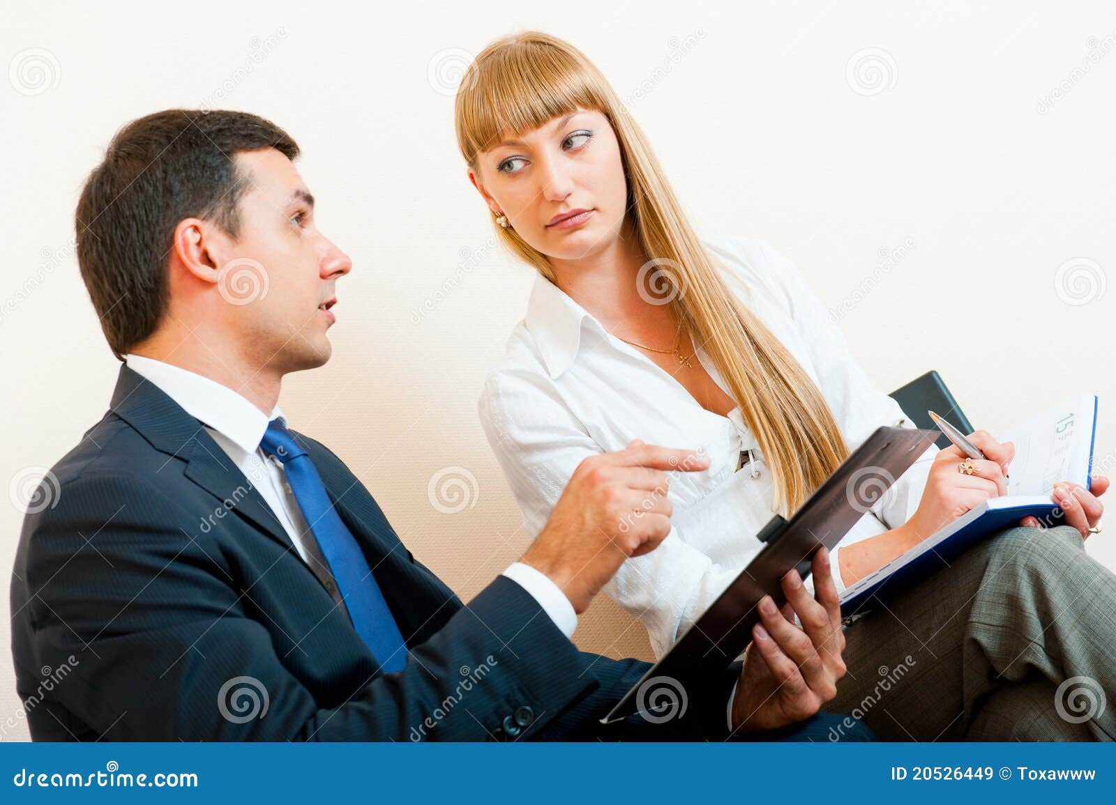 Two Business People are Meeting Stock Image - Image of manager, collar ...
