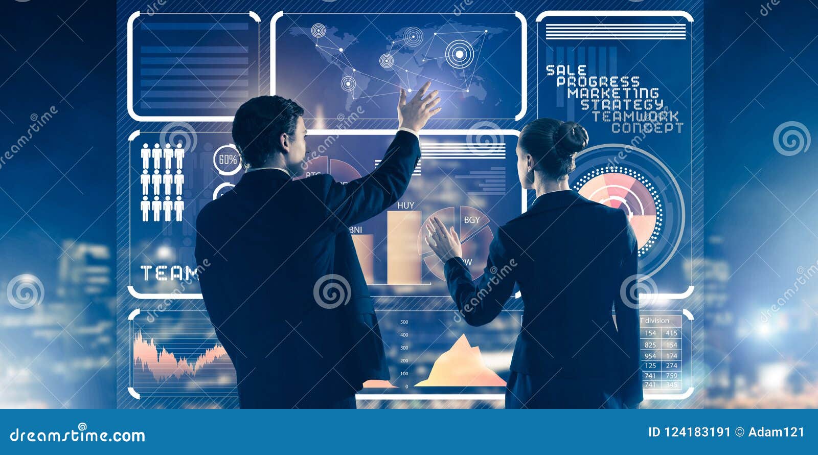 Concept of Partnership and Cooperation with People Using Virtual Stock ...