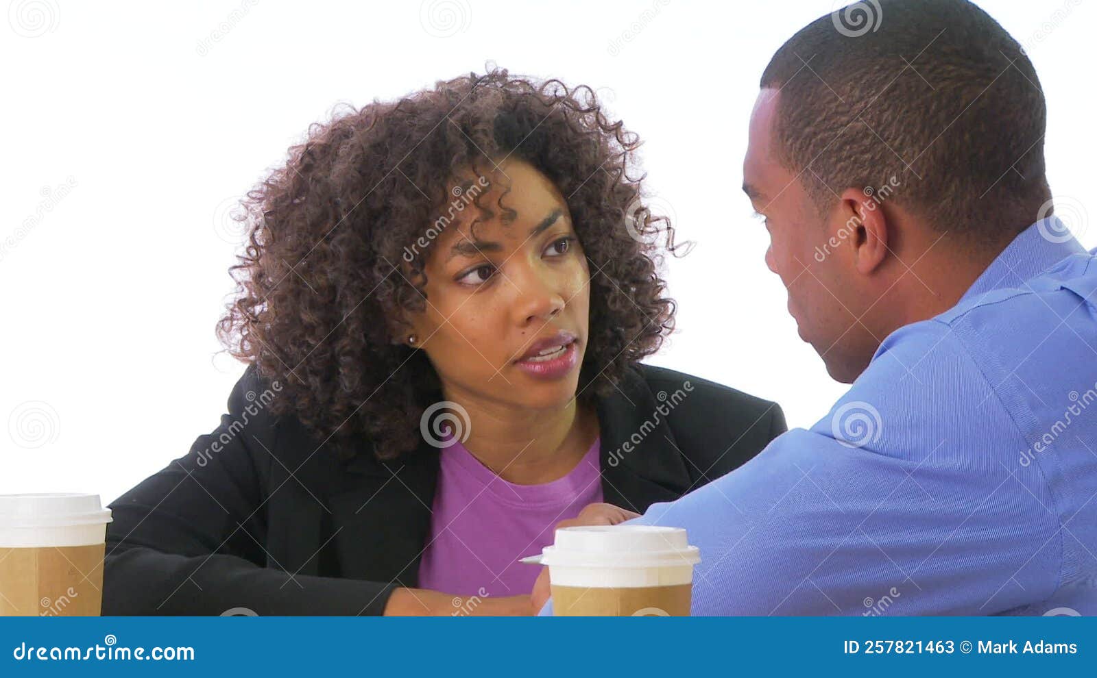 Two Business People Talking Face To Face Stock Video - Video of ...