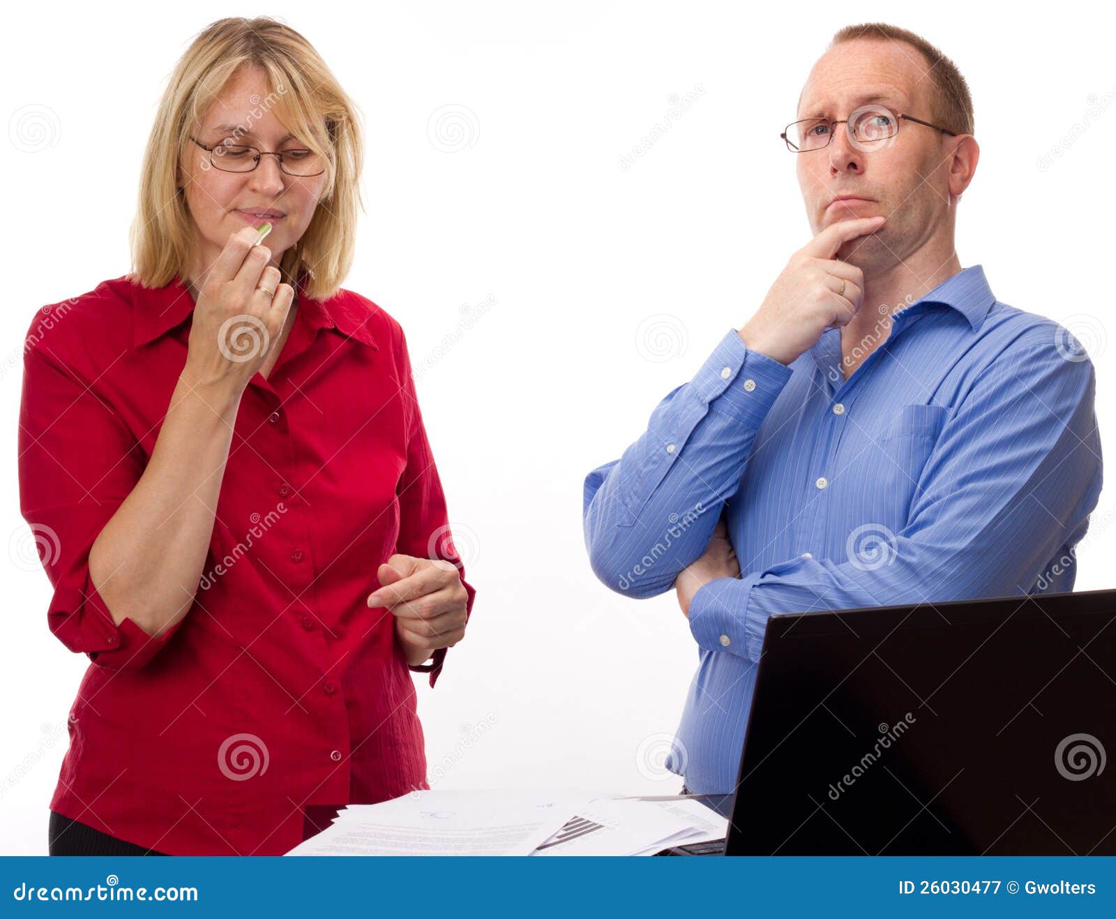 Two Business People Working Stock Image - Image of injustice ...