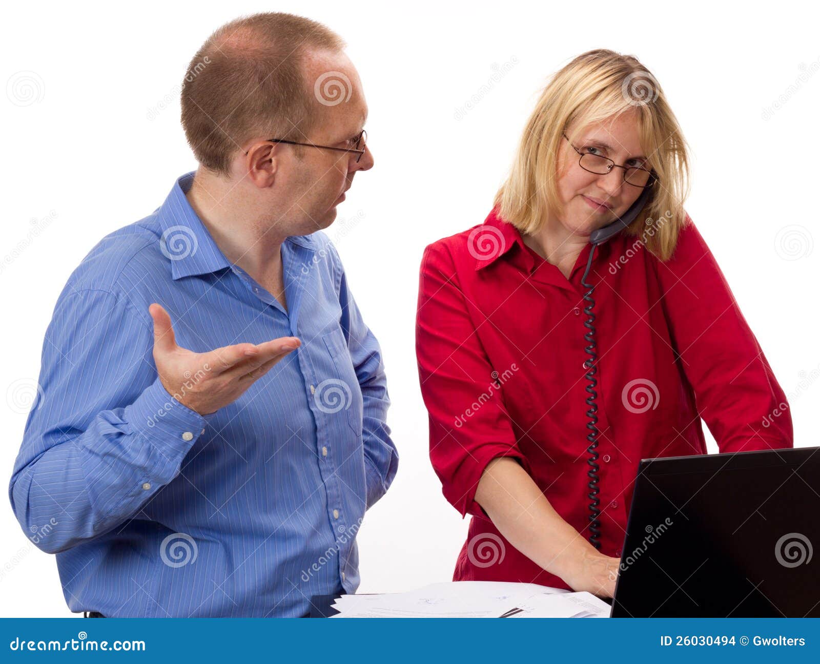 Two Business People Working Stock Photo - Image of concept, branch ...