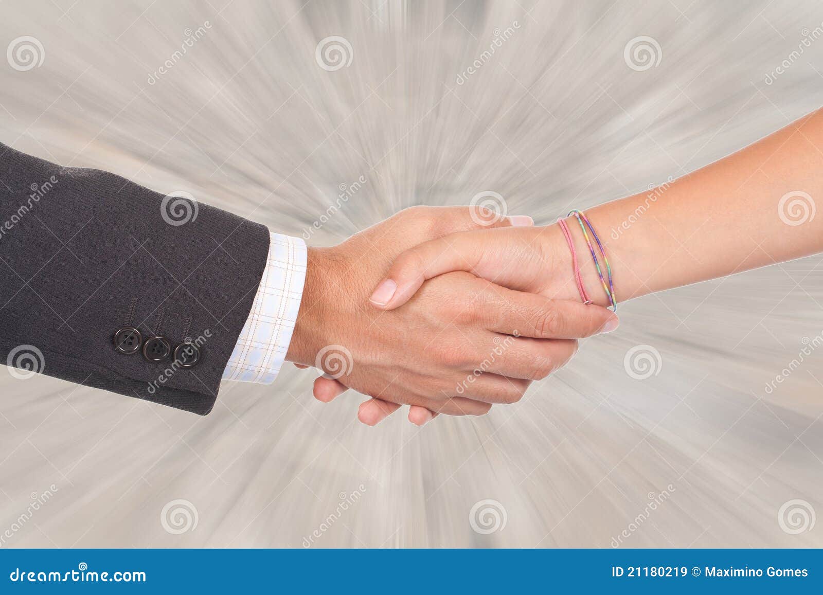 Two Business Person Shaking Hands on a Deal Stock Image - Image of ...