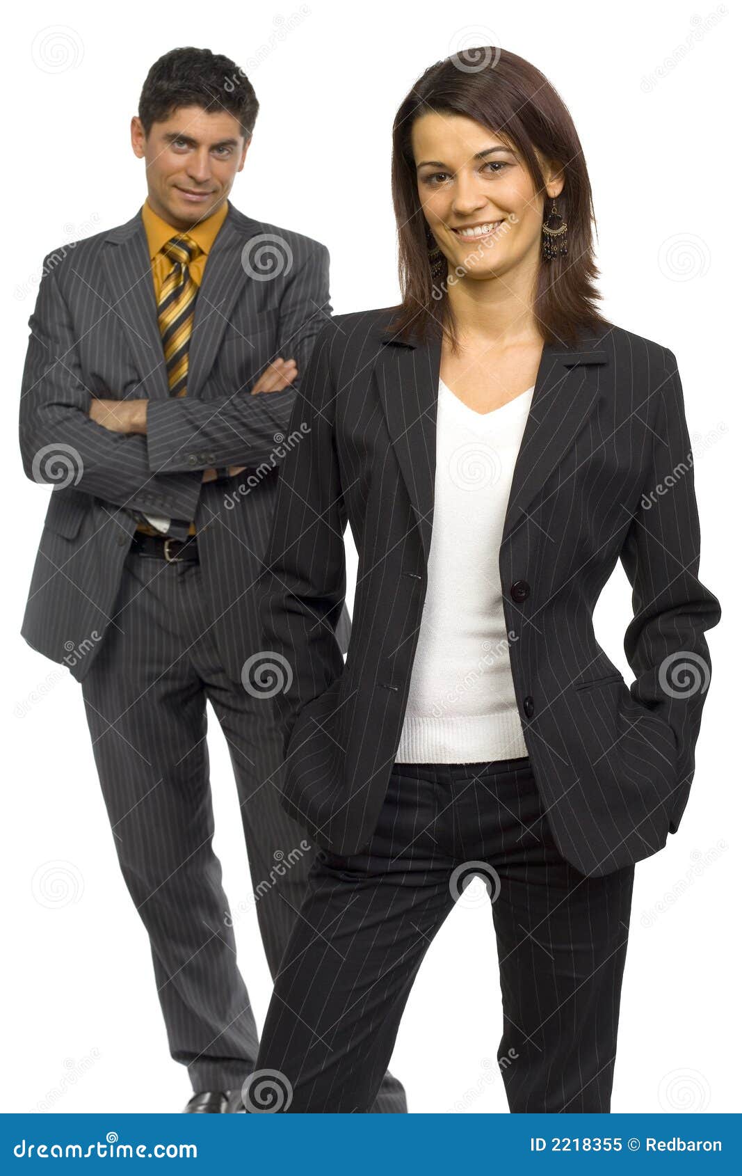 Two business persons stock image. Image of adults, successful - 2218355