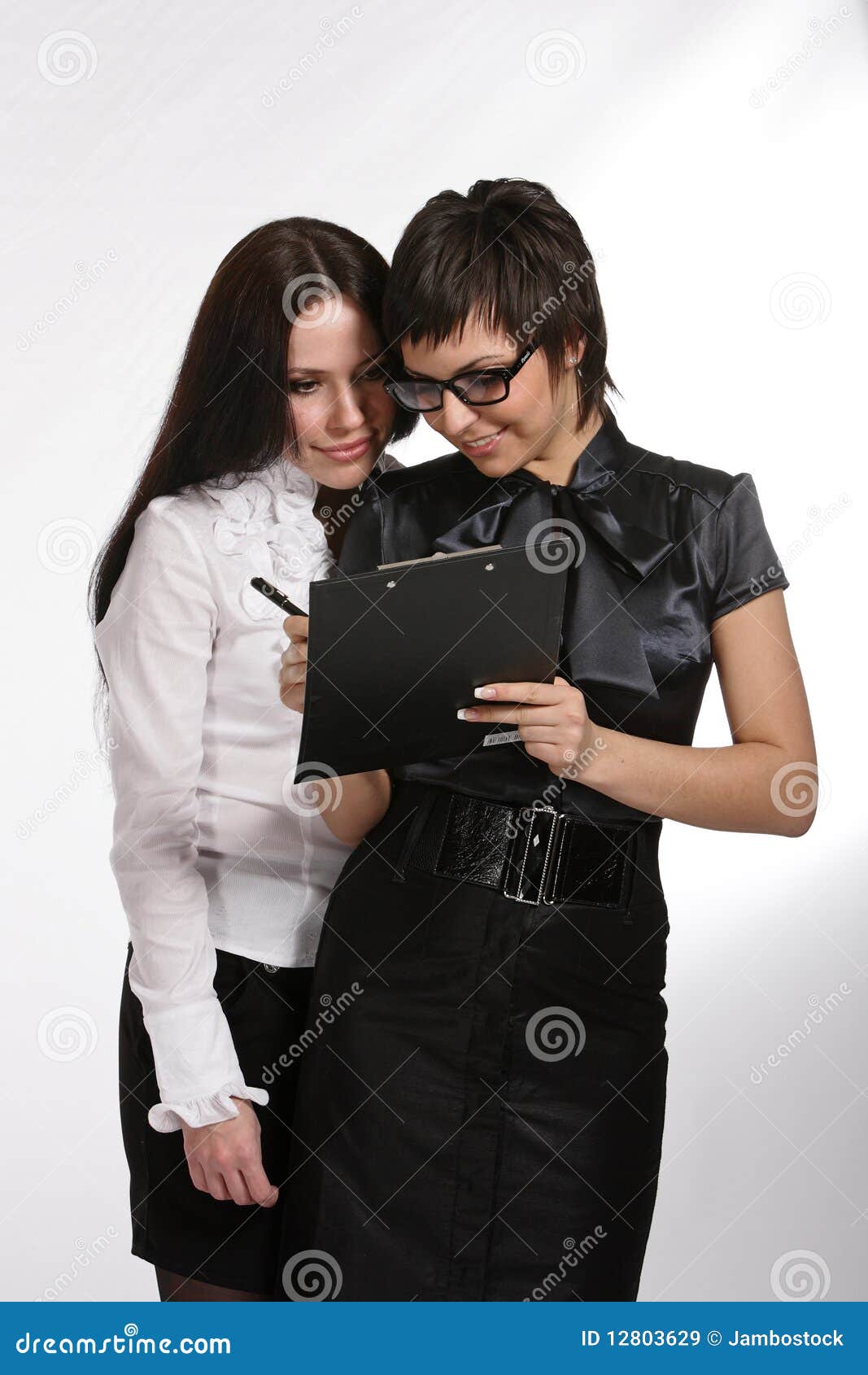 Two business woman stock image. Image of white, girl - 12803629