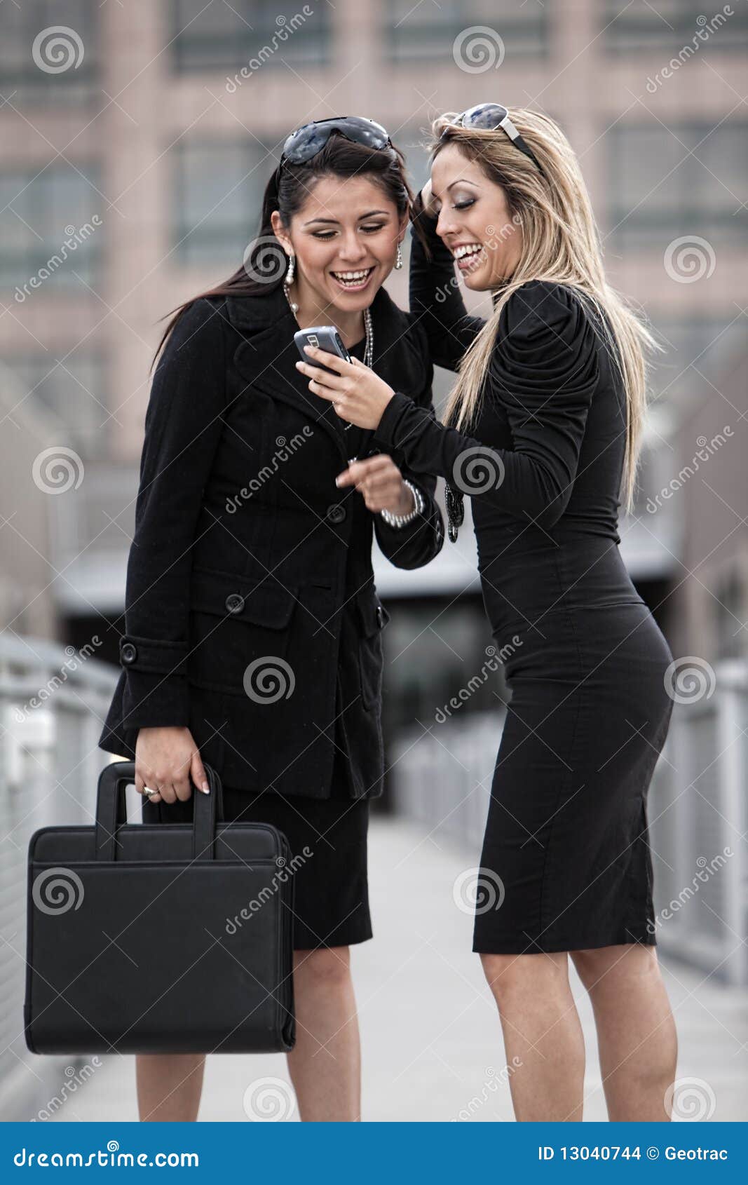 Two business women stock photo. Image of smile, talking - 13040744