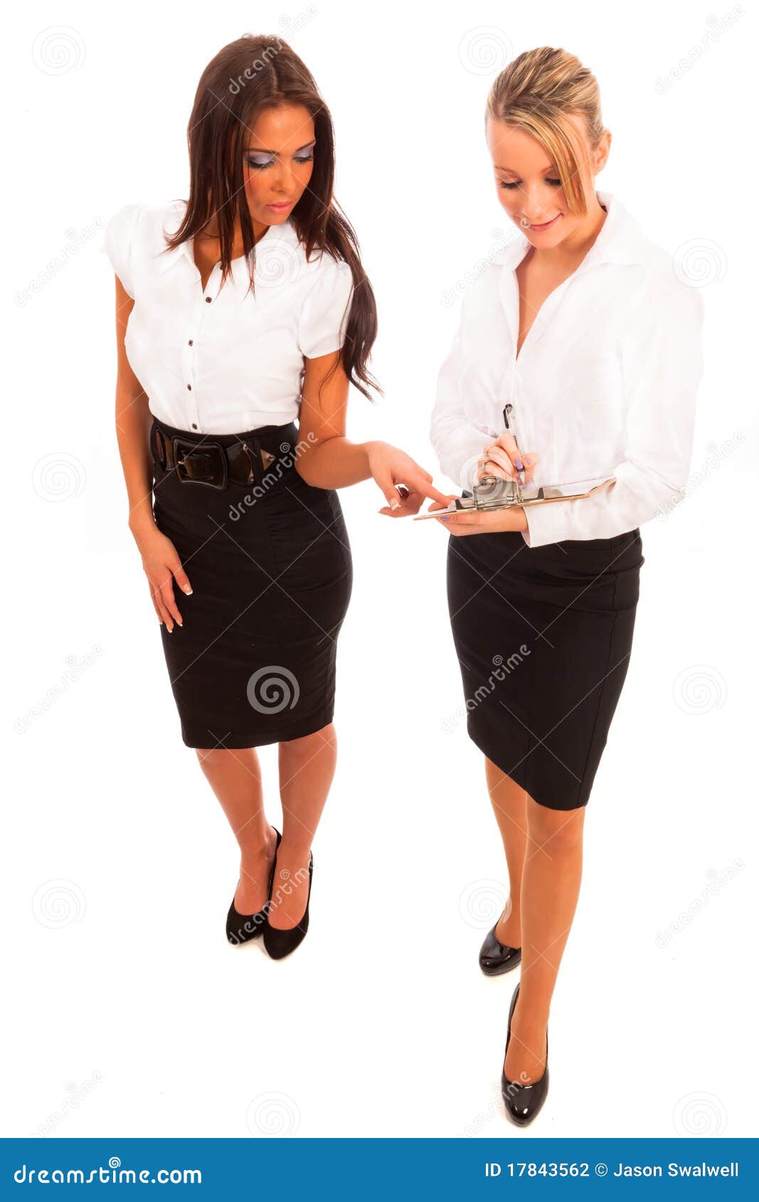 Two Business Women stock photo. Image of company, pretty - 17843562