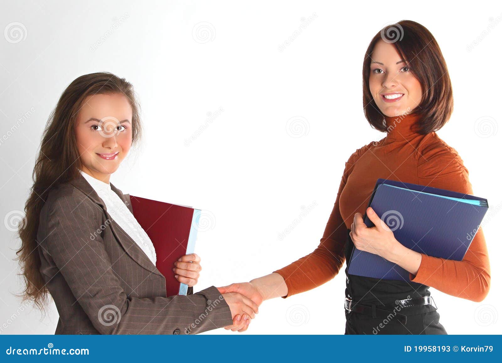 Two business women stock image. Image of woman, beautiful - 19958193