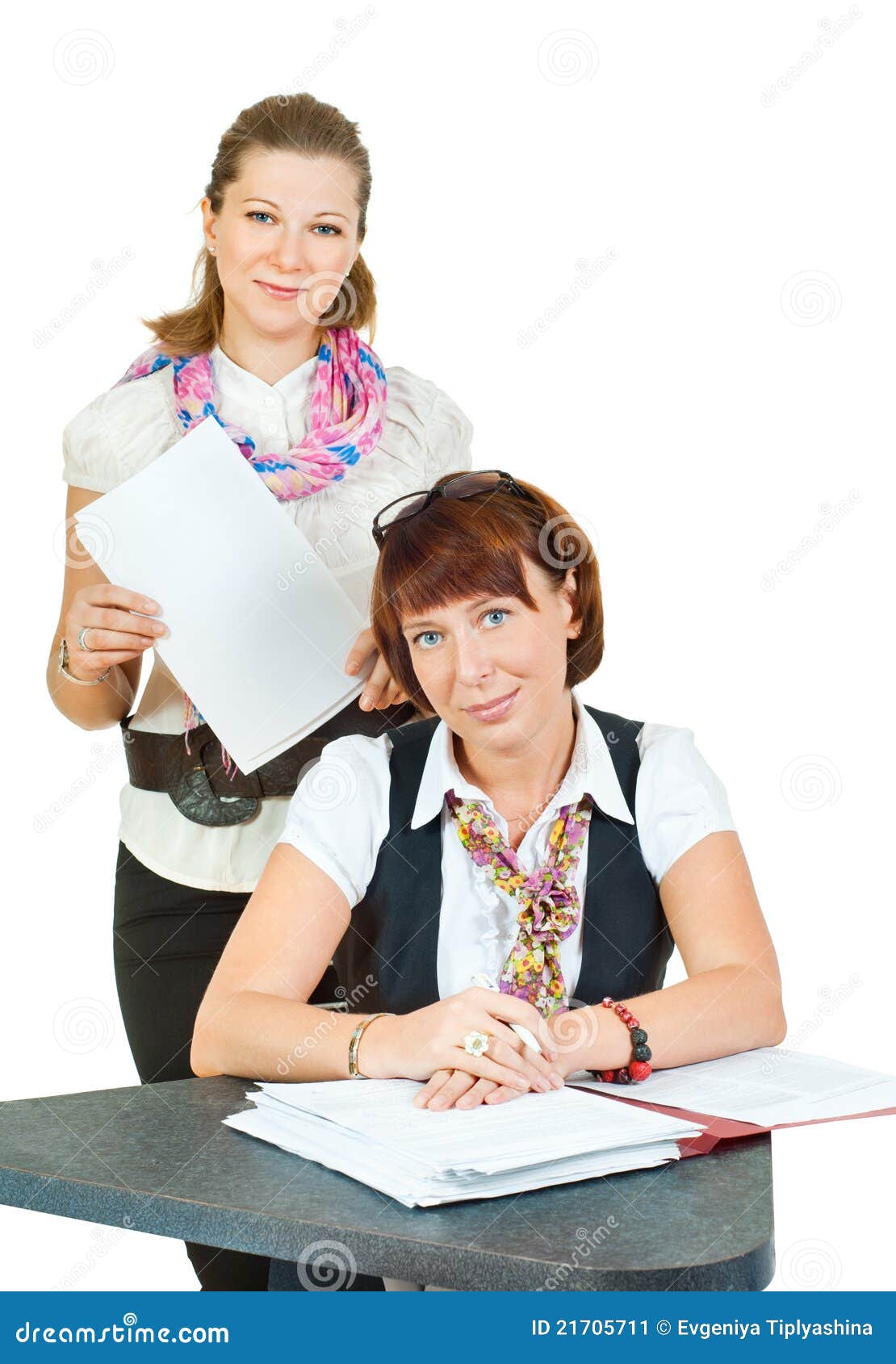Two business women stock image. Image of modern, business - 21705711