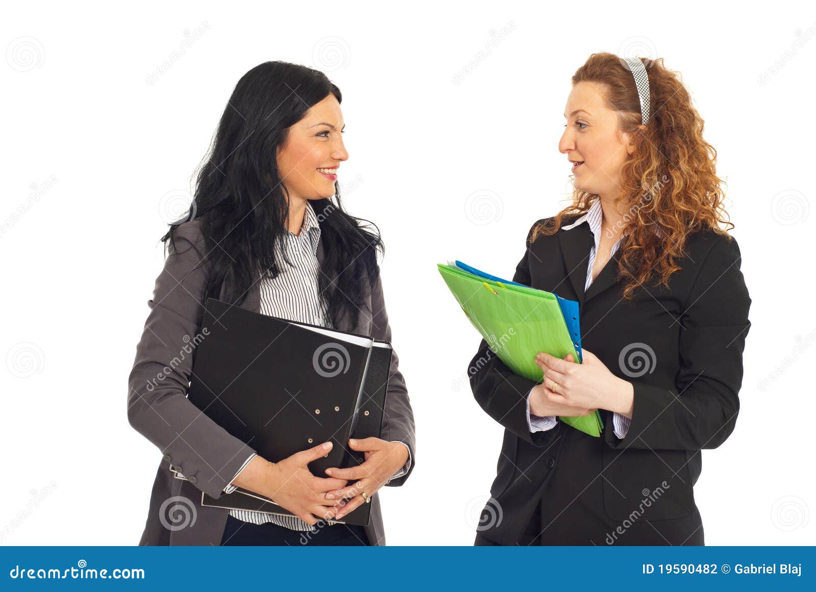 Two Business Women Having Conversation Stock Photo - Image of modern ...