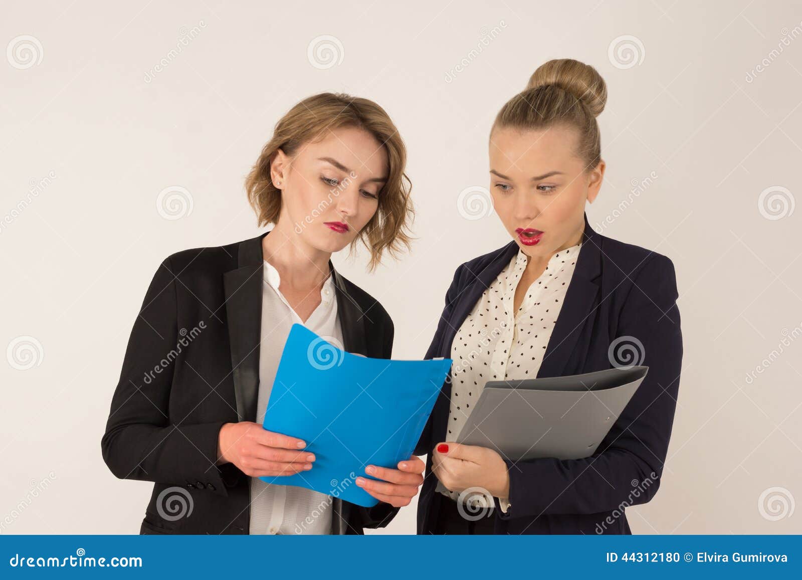 Two business women swear stock photo. Image of confrontation - 44312180