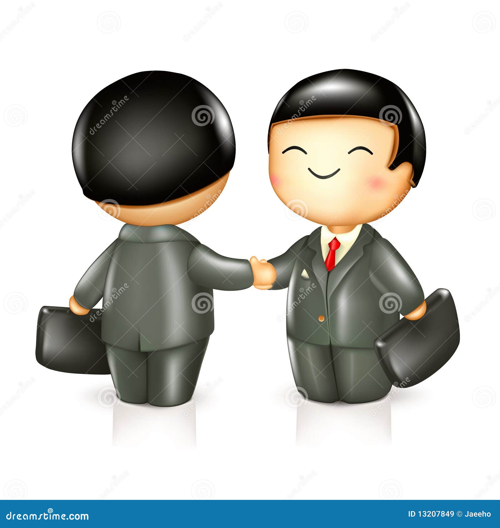 Two businessman stock vector. Illustration of cooperation - 13207849