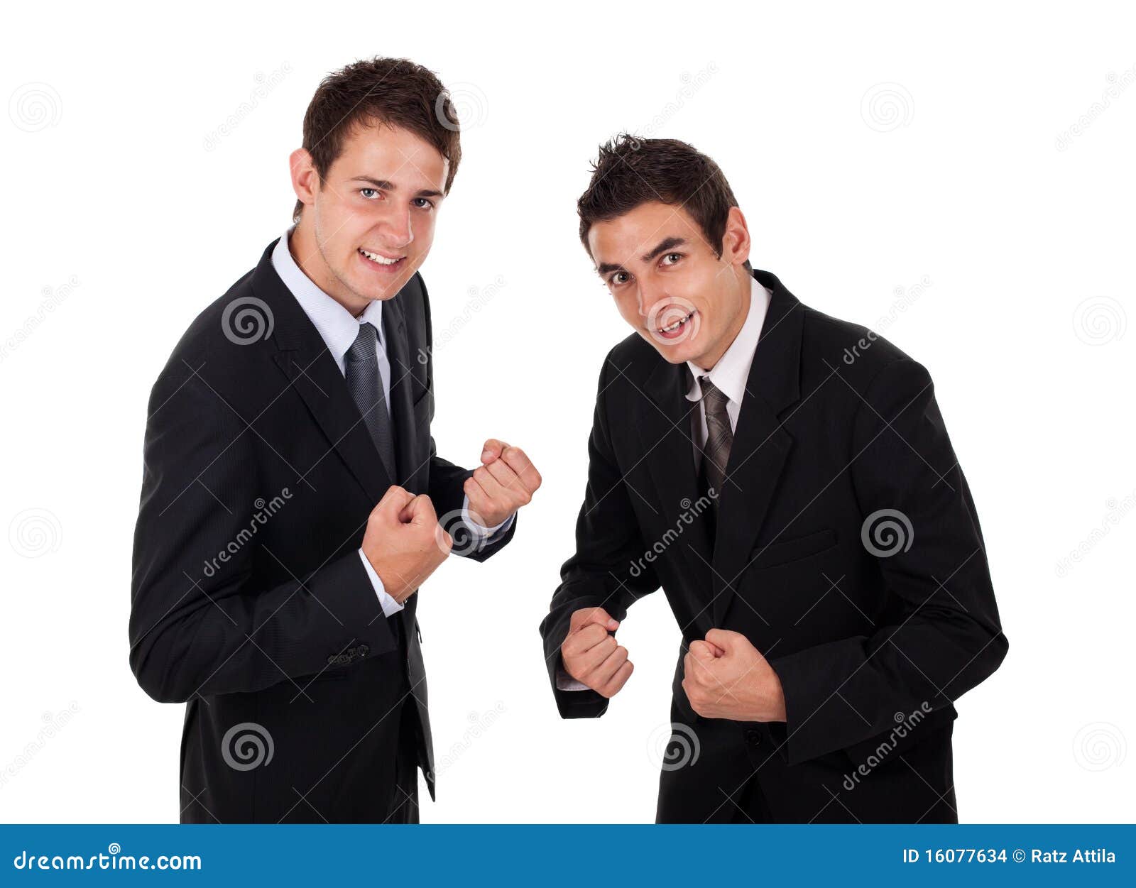 Two Businessman Enjoying Succes Stock Photo - Image of businessman ...