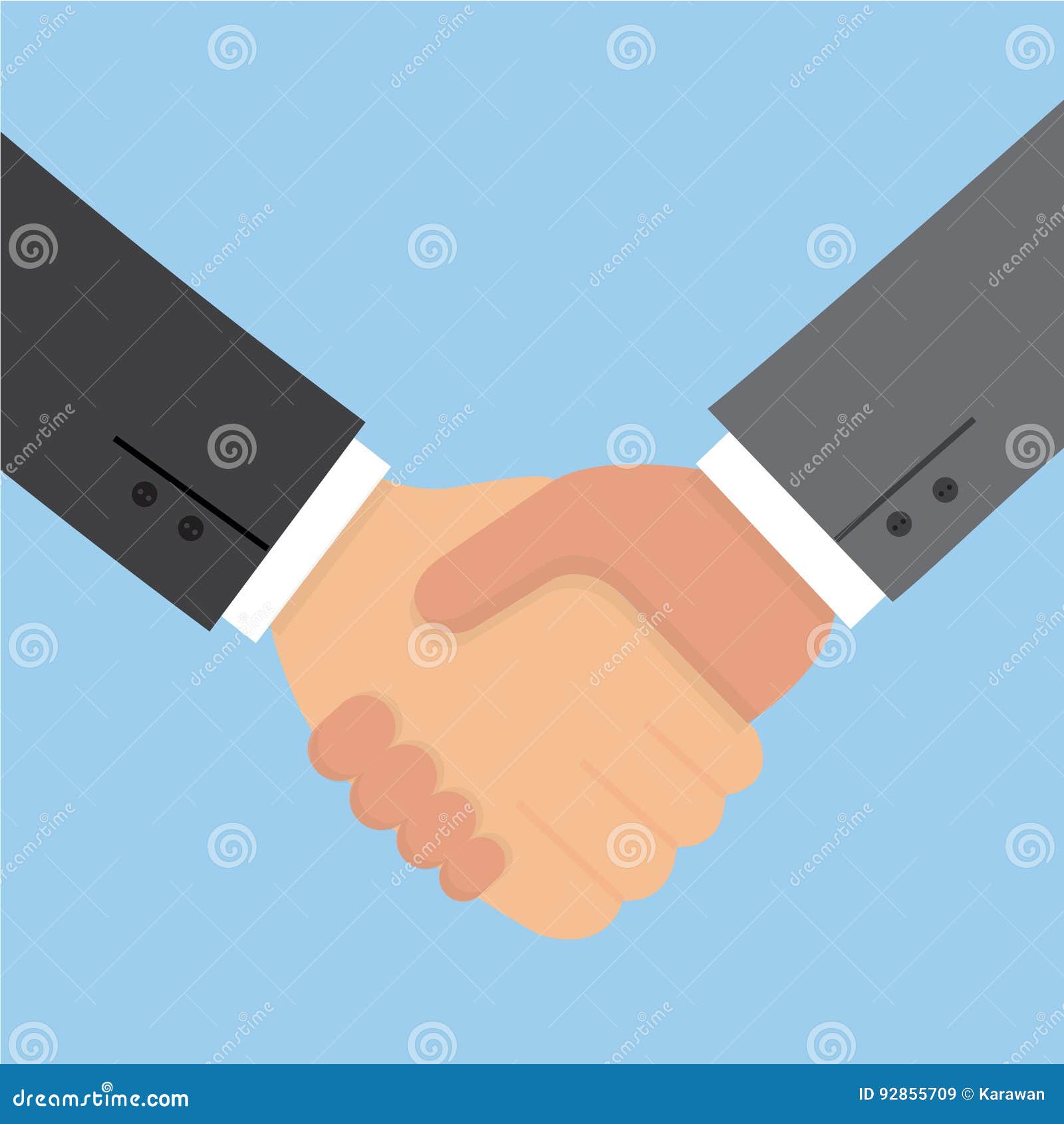 Two Businessman Handshake Deal Partnership. Concept Business Vector ... Two Businessman Handshake Deal Partnership. Concept Business Vector ...