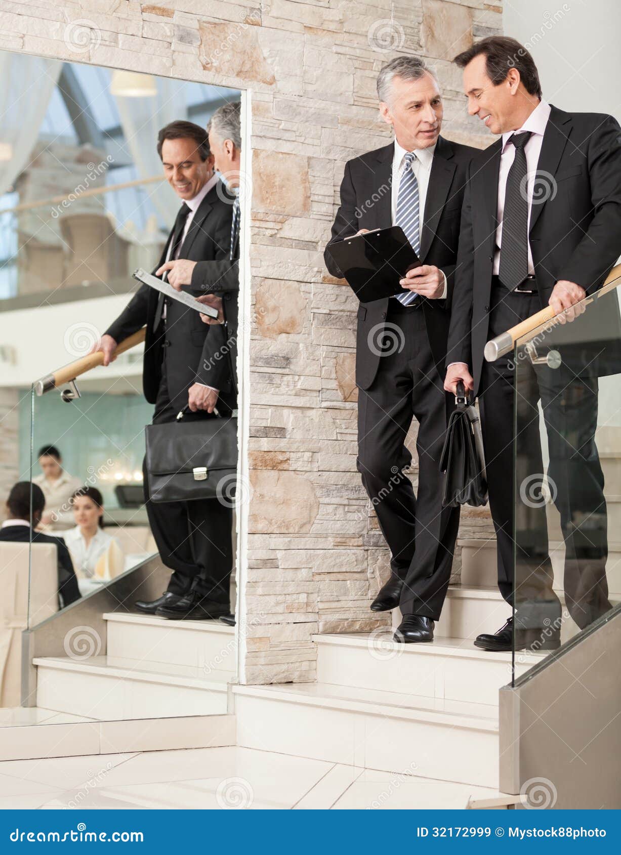 Two Businessman Having Discussion Stock Image - Image of colleague ...