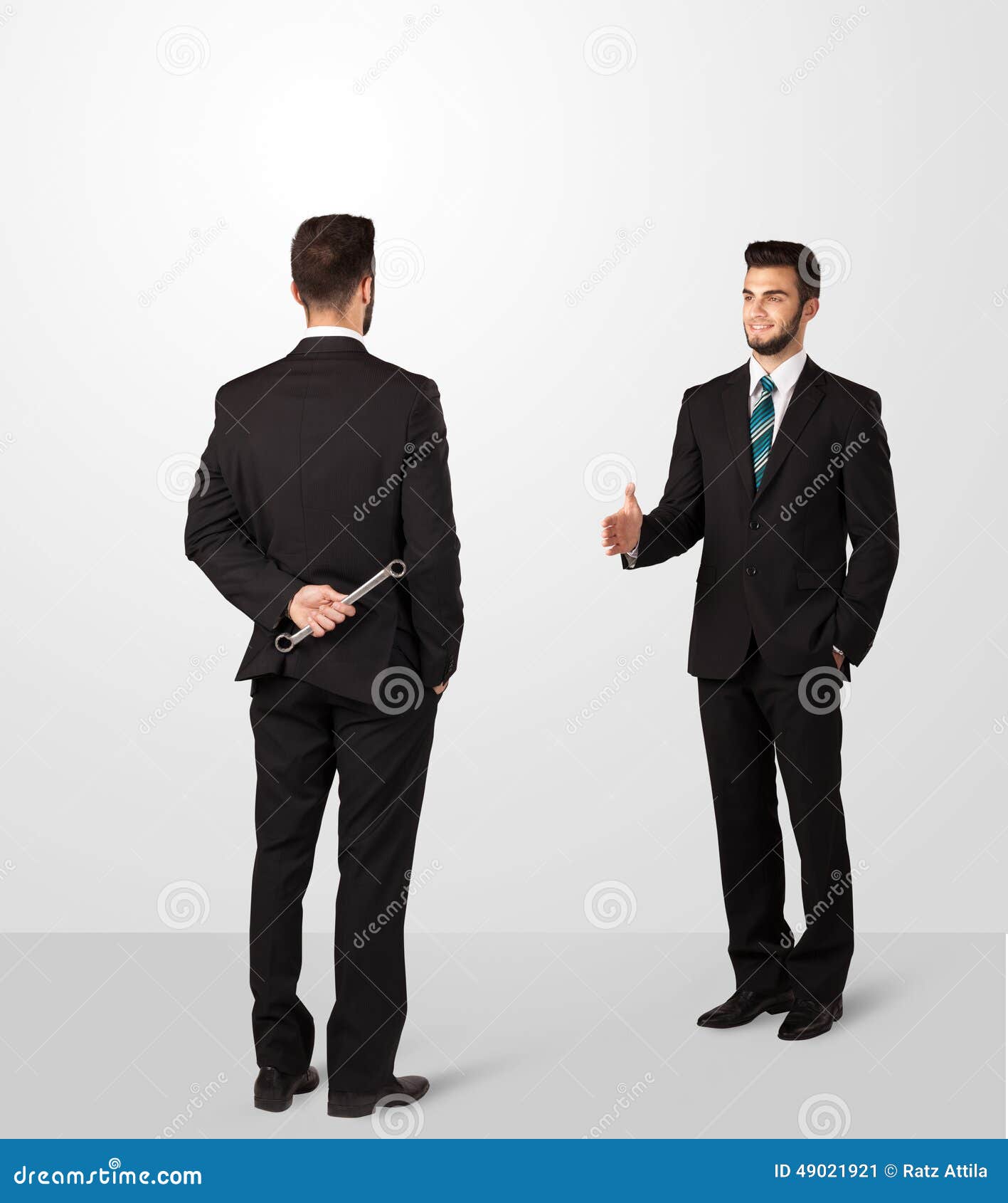Two Businessman Shake Hands Stock Image - Image of holding, idea: 49021921