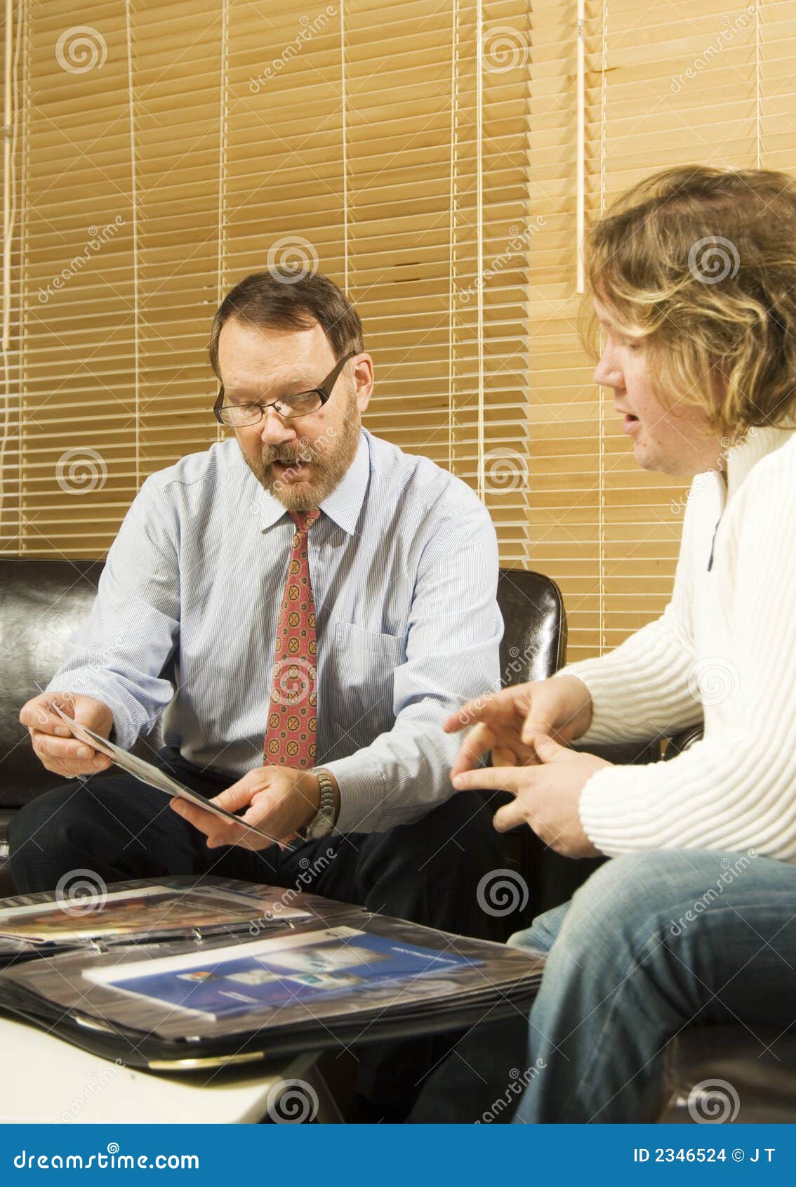 Two businessmen stock photo. Image of businesses, discussing - 2346524