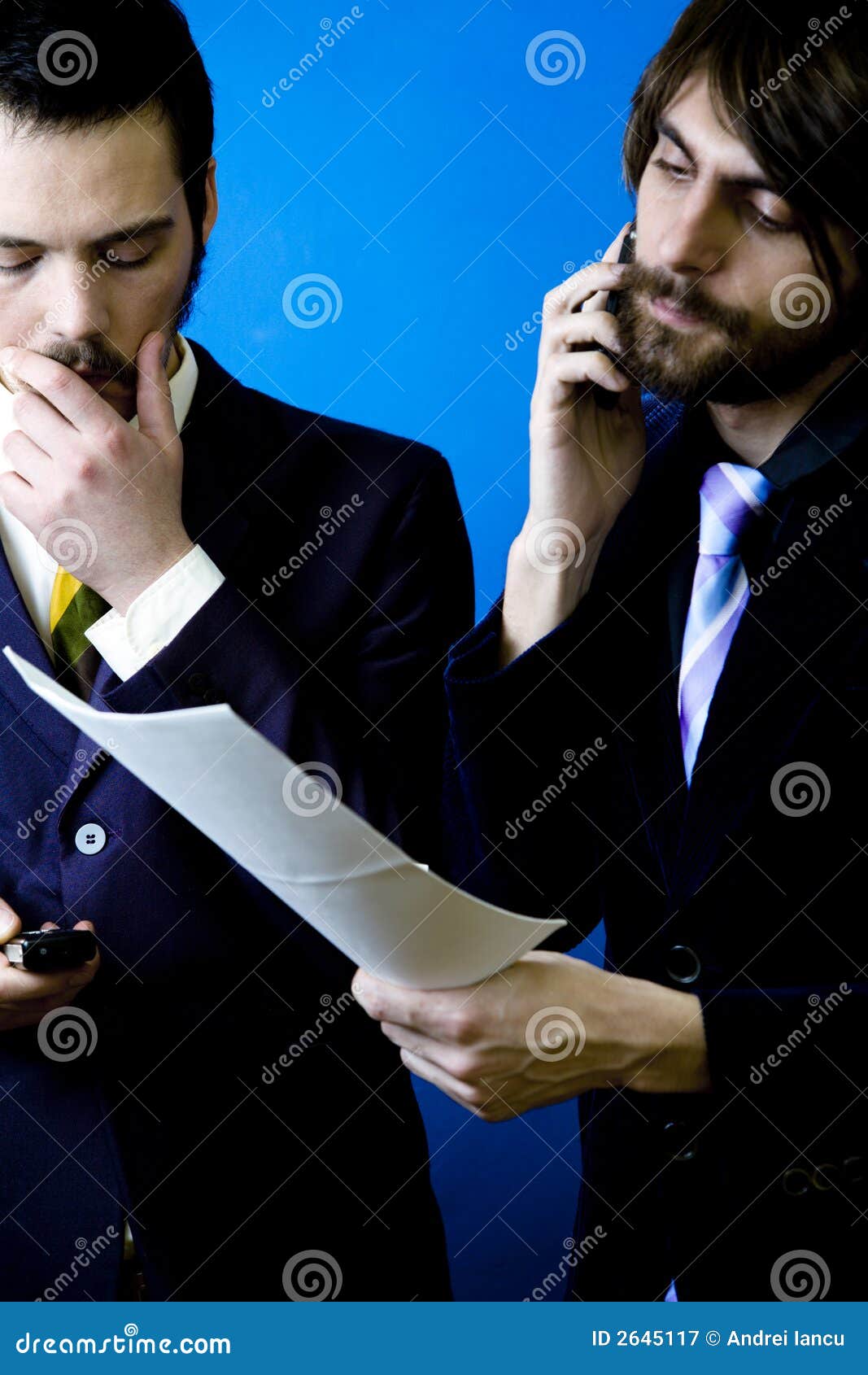 Two businessmen stock image. Image of contracting, researching - 2645117