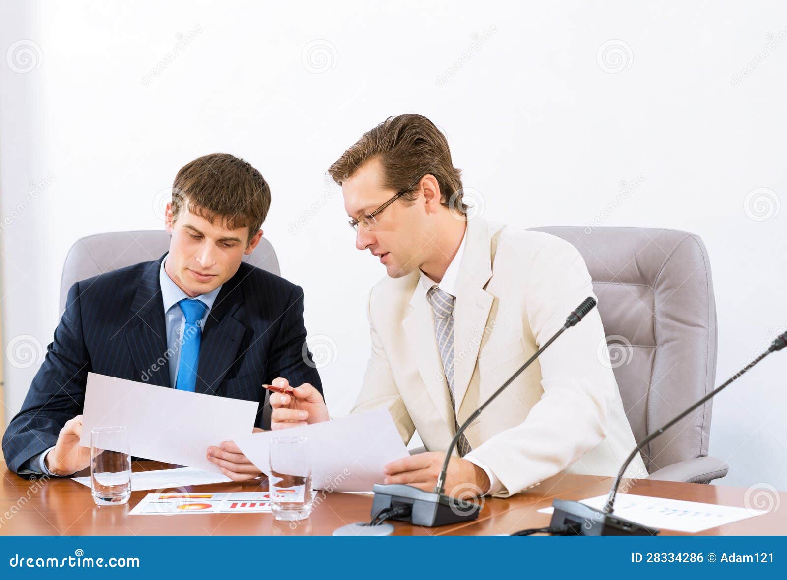 Two businessmen stock photo. Image of convention, businessteam - 28334286