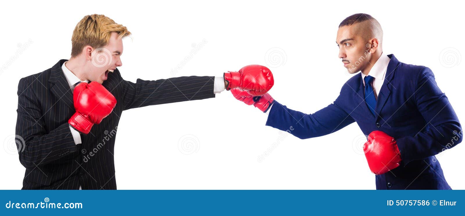 Two businessmen boxing stock photo. Image of comic, fight - 50757586
