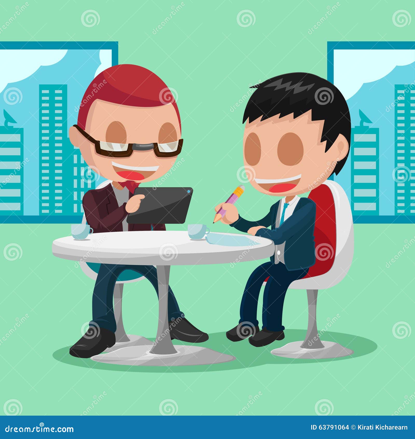 Businessmen Cartoon Characters Set1.5 | CartoonDealer.com #40111313