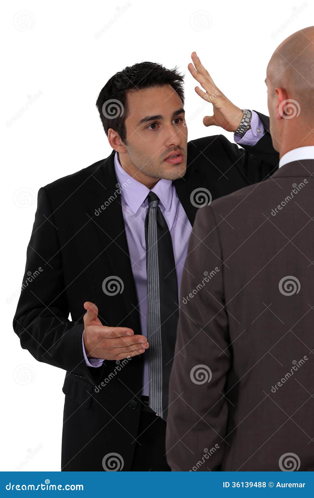 Two Businessmen Disagreeing Stock Photo - Image of difference ...