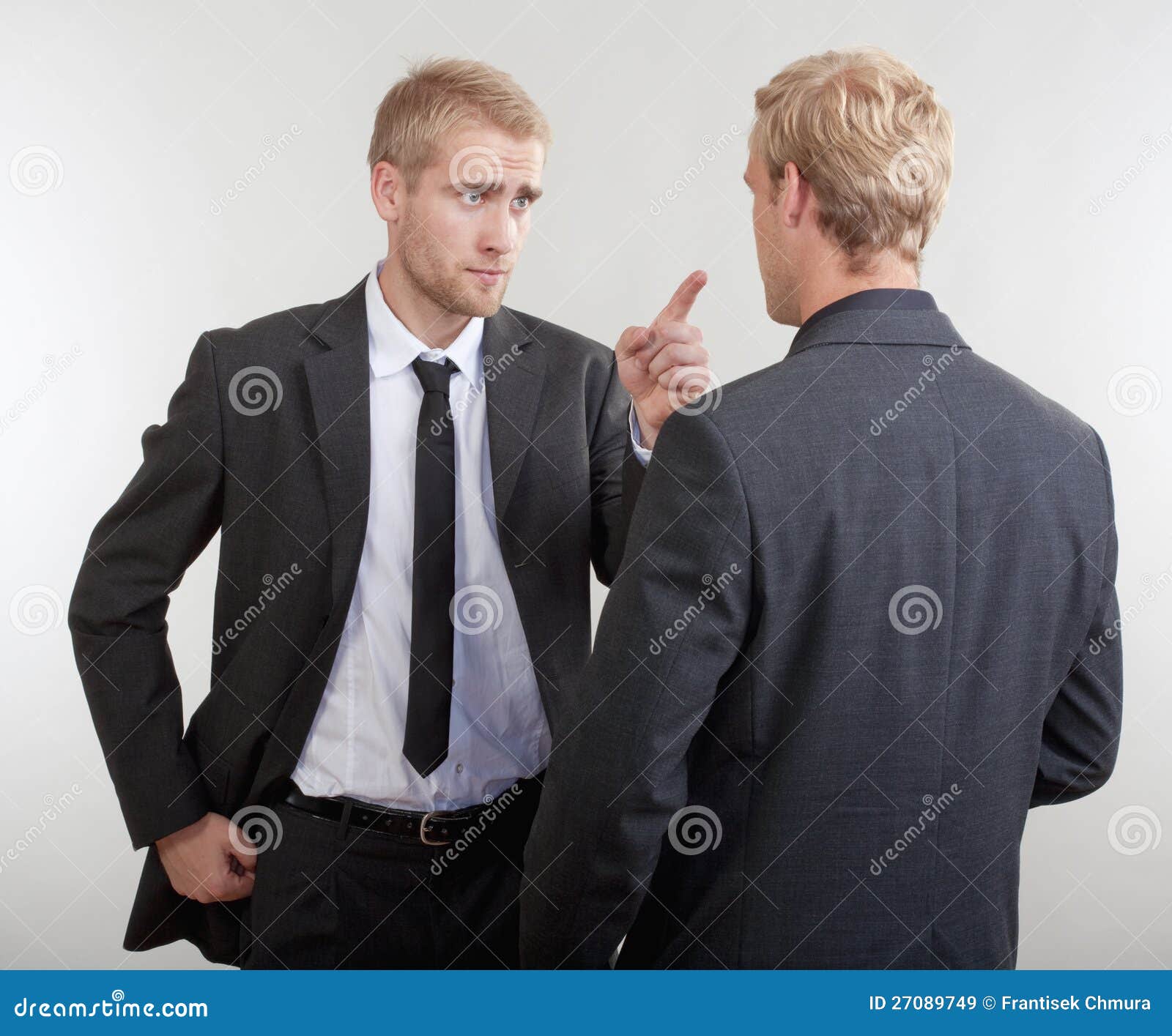 Two businessmen discussing stock image. Image of people - 27089749