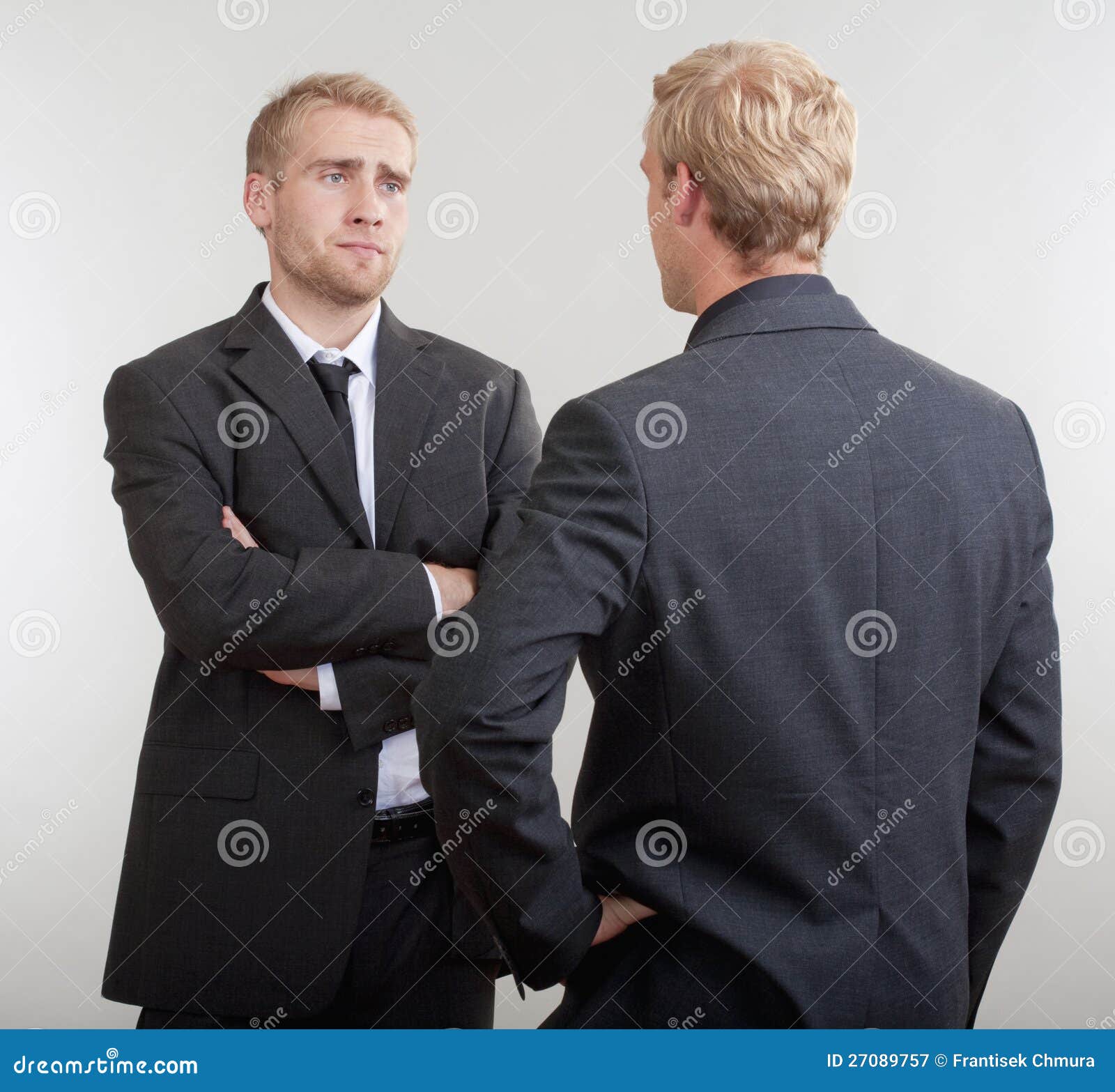 Two businessmen discussing stock image. Image of professional - 27089757