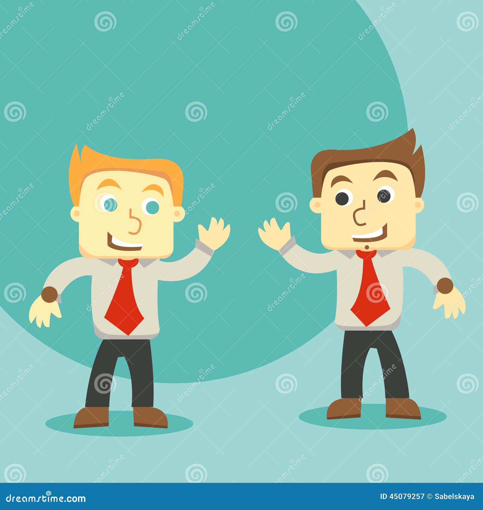Two businessmen discussing stock vector. Illustration of element - 45079257 Two businessmen discussing stock vector. Illustration of element - 45079257