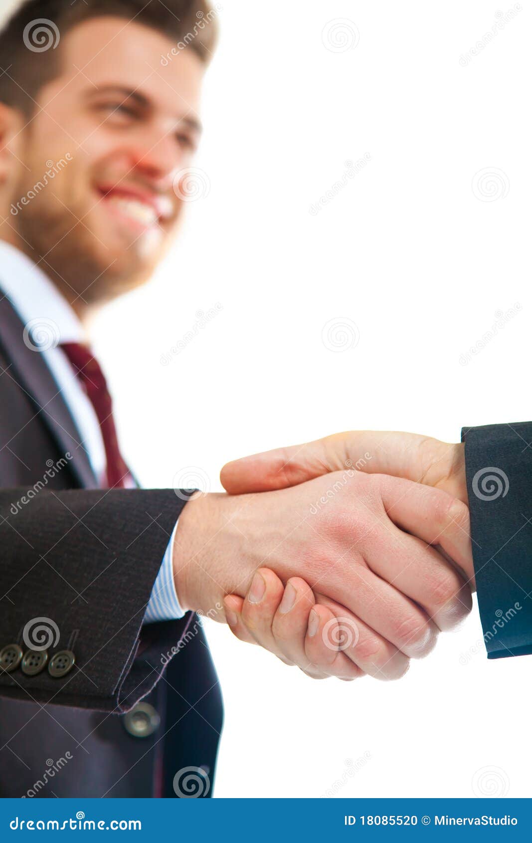 Two Businessmen Giving Handshake Stock Photo - Image of partnership ...